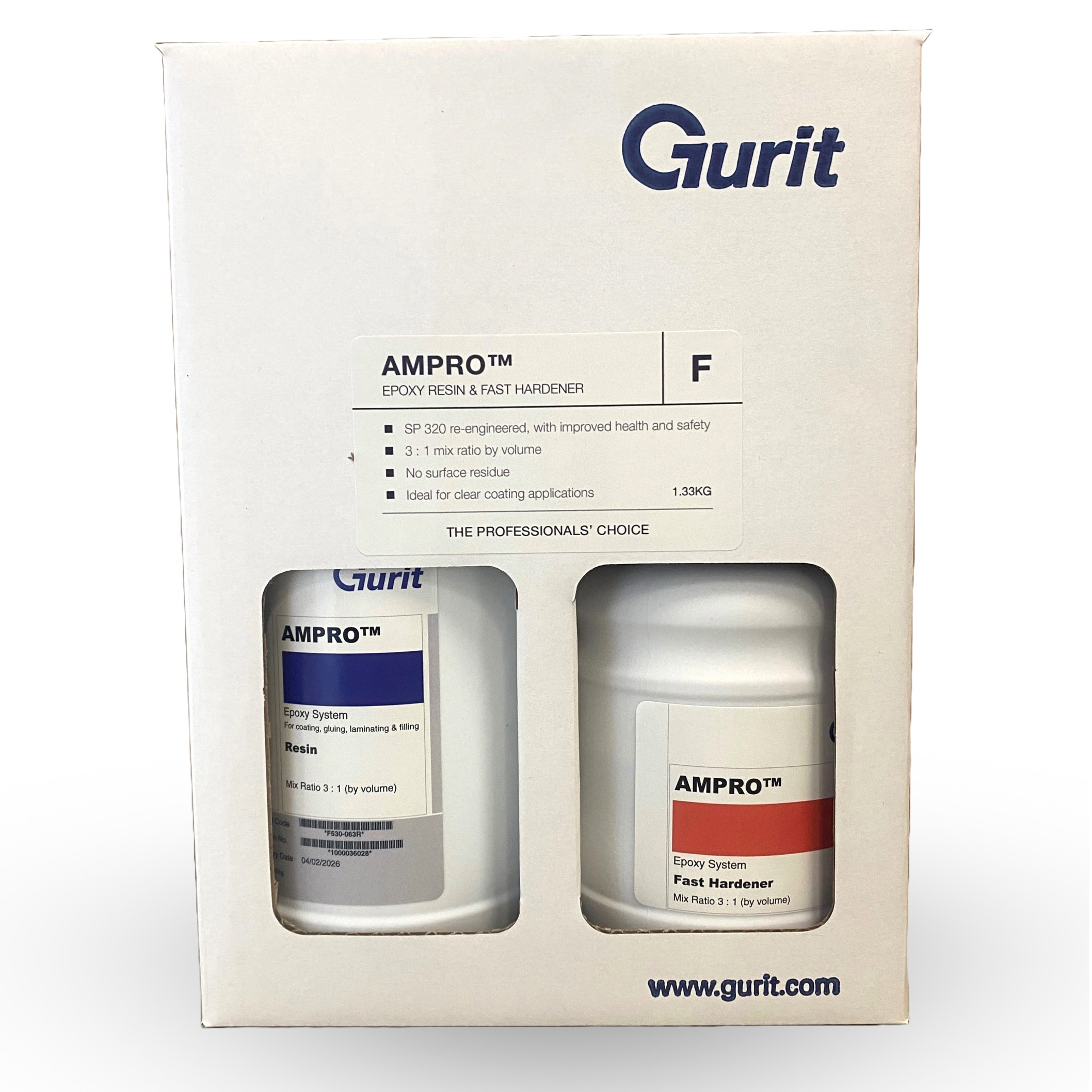 AMPRO™ yleis- ja puuepoksi - nopea - 1,3 kg - Veneelle